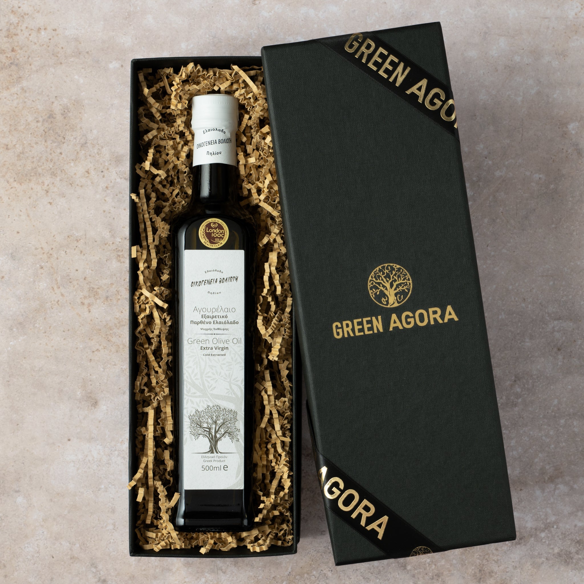 Frühernte Olivenöl Geschenkbox 500ml Voliotis Weiße Edition Premium Na ...
